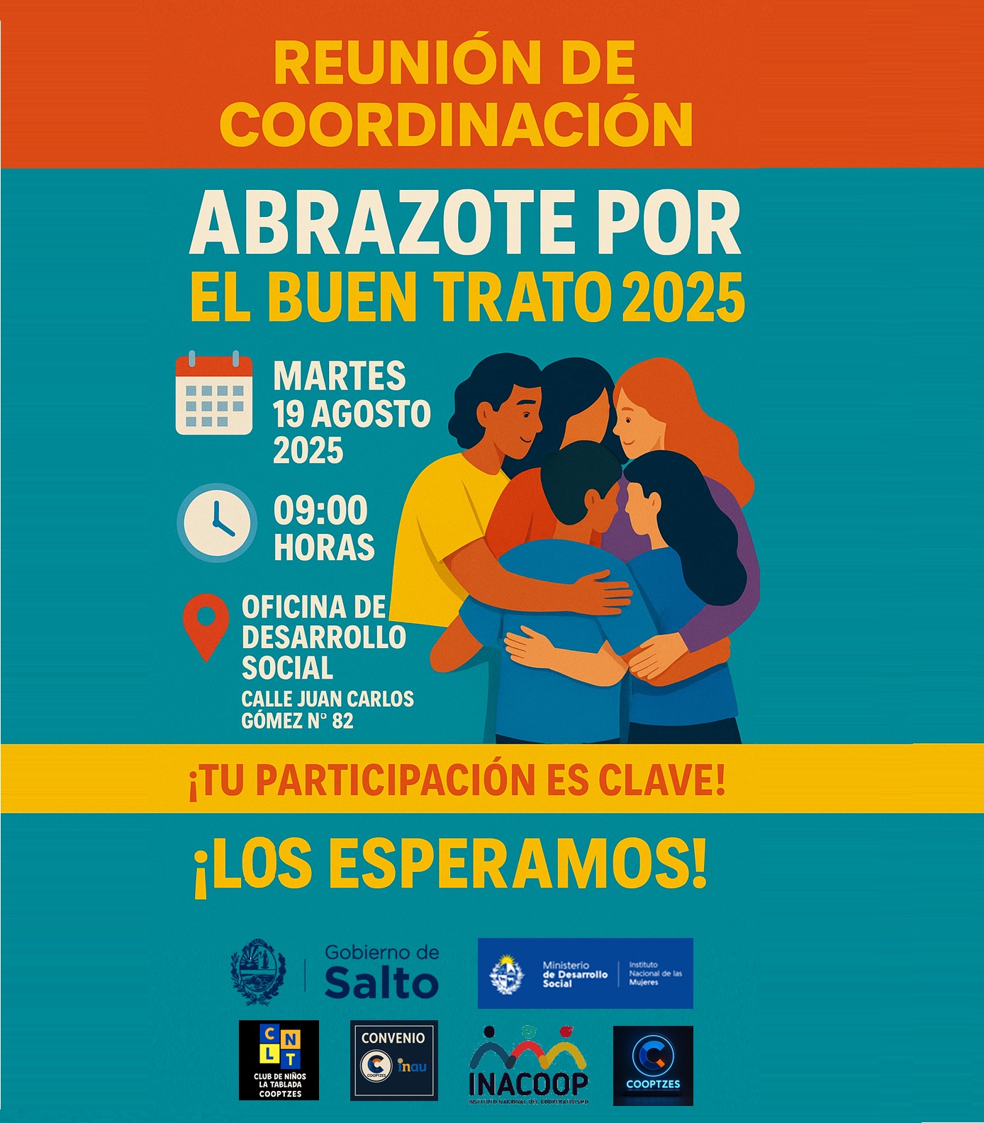 Salto: Coordinación para el "Abrazote por el Buen Trato 2025 ...