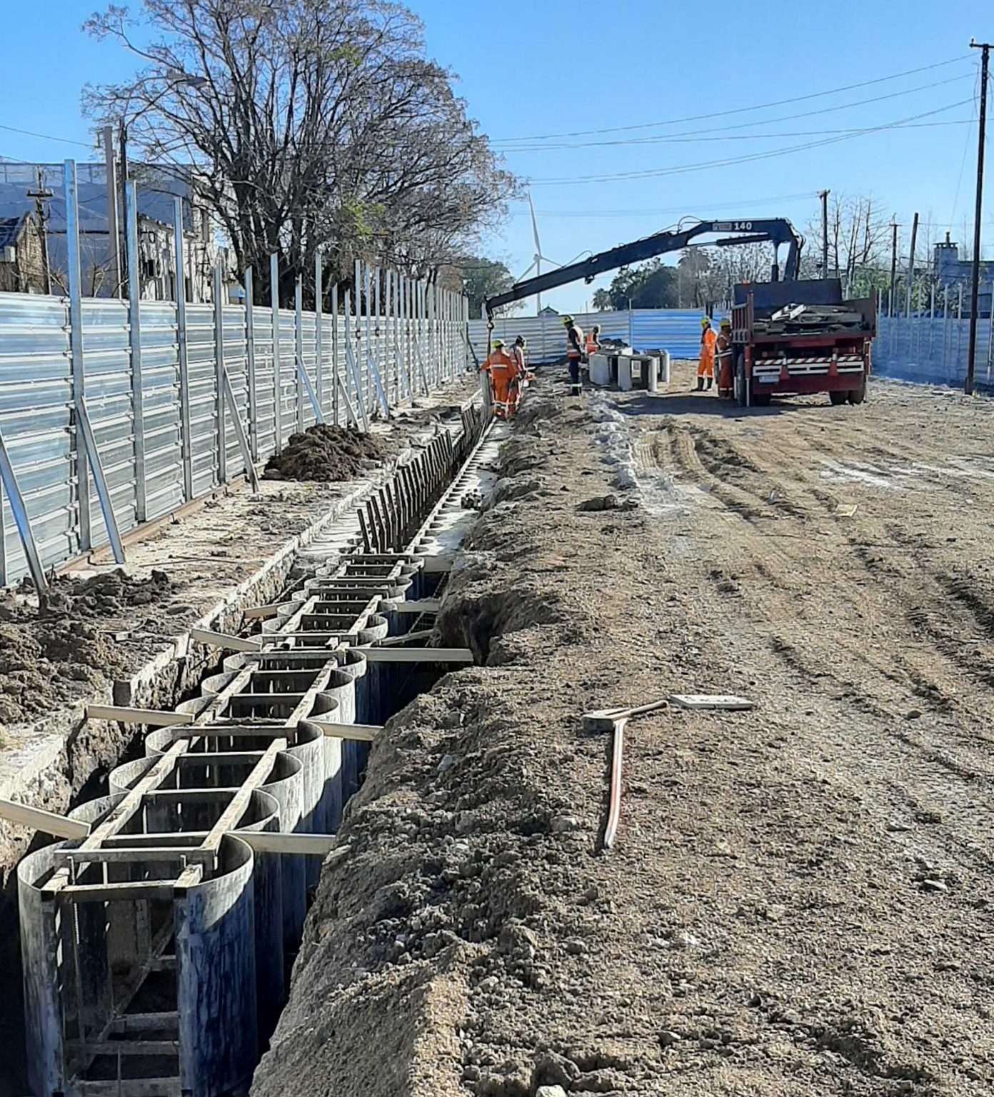 Avanzan las obras de la primera trinchera en Canelones por el ...