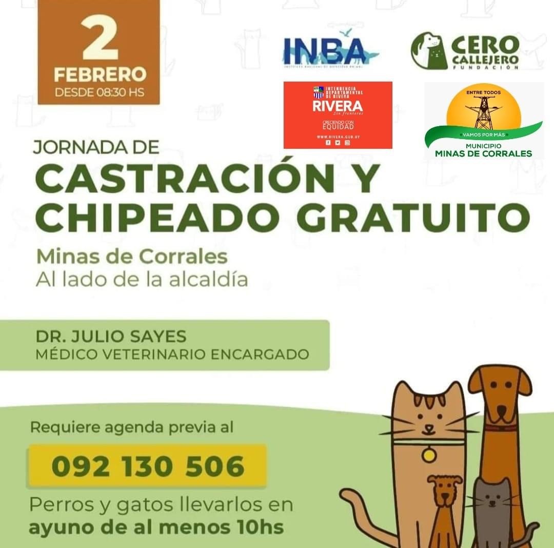 Jornada de Castración y Chipeado Gratuito - Sociedad Uruguaya
